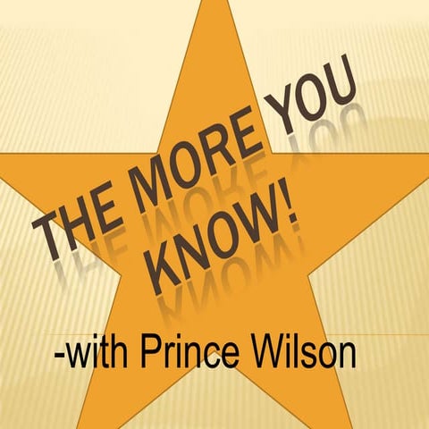 The More You Know! Episode 1 | PPTX