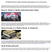 The Most Effective Radio Advertising Examples for Your Business