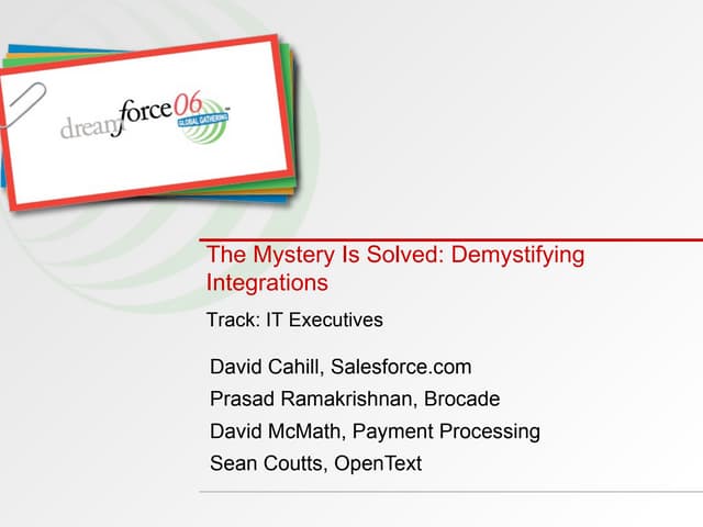 The Mystery Is Solved Demystifying Integrations | PPT The Mystery Is Solved Demystifying Integrations | PPT