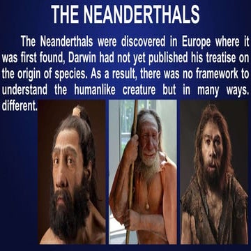 The neanderthals | PPTX