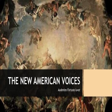 The New American Voices and the proponents.pptx