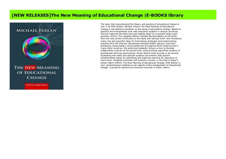 NEW RELEASES The New Meaning Of Educational Change E BOOKS Library new-releases-the-new-meaning-of-educational-change-e-books-library
