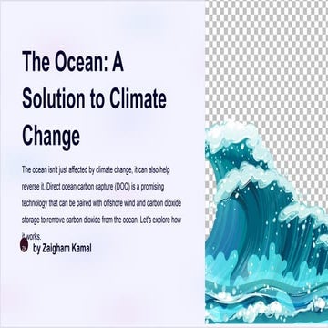 Using our oceans to fight climate change | PPT