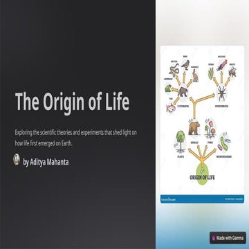 The-Origin-of-Life topic for all student | PPT