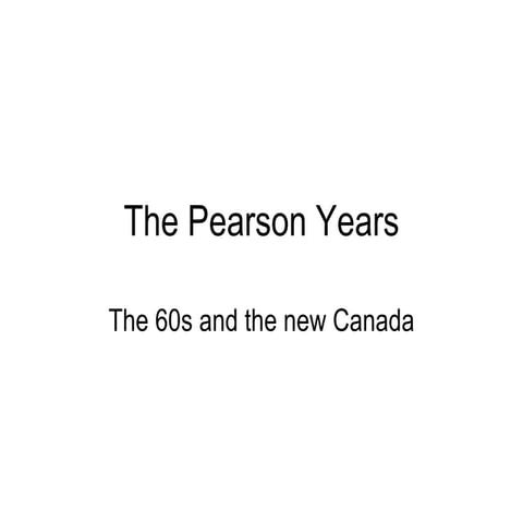 The Pearson Years | PPT