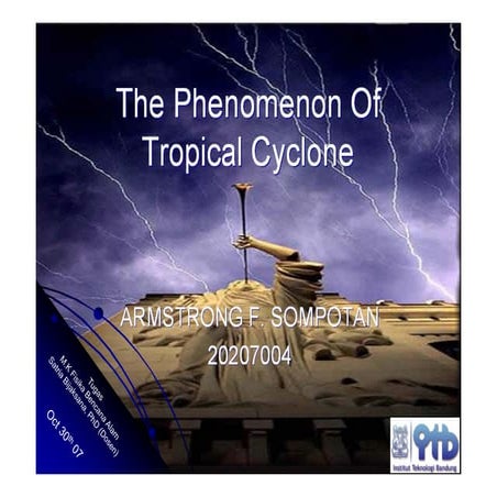 The Phenomenon Of Tropical Cyclone | PPT