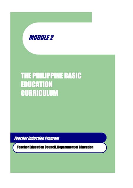 The basic education curriculum | PPTX