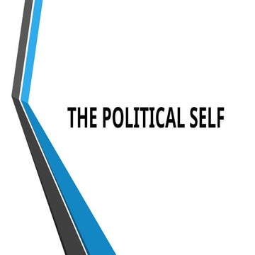 Understanding the Self - THE POLITICAL SELF | PPTX