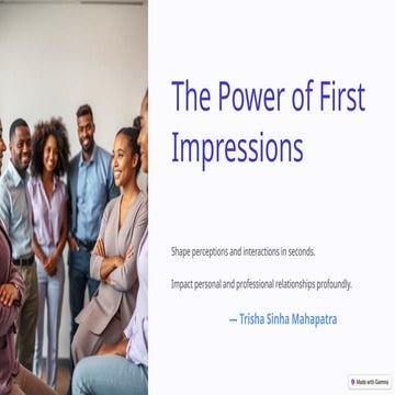 The-Power-of-First-Impressions- First impressions are powerful | PPTX
