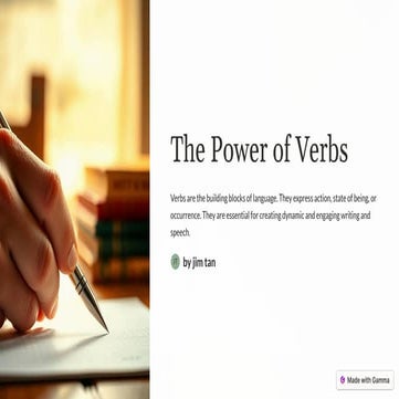 The-Power-of-Verbs for the high school students.pdf. | PDF