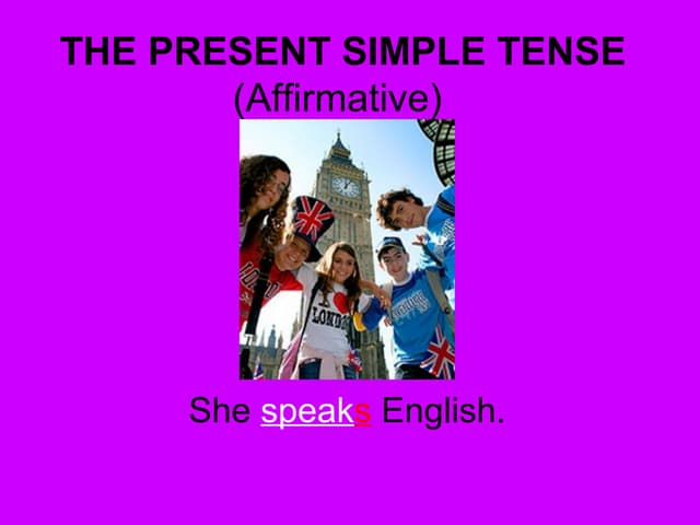 Present Simple,affirmative,negative and interrogative form | PPT