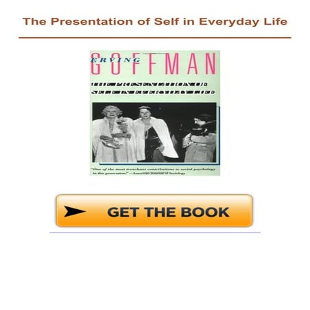 [EPUB] ||The Presentation of Self in Everyday Life | PDF