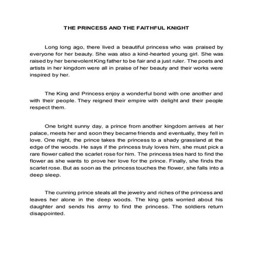 The princess-and-the-faithful-knight | DOCX