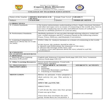 THE-PRODIGAL-SON-DETAILED LESSON PLAN... | DOCX