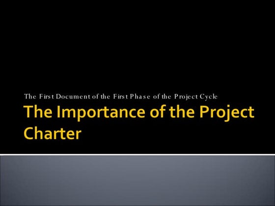 Project Charter Template | PDF