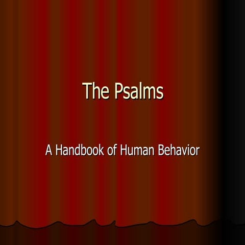 The Psalms Intro | PPT