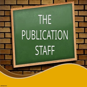 publication staff powerpoint presentation | PPTX