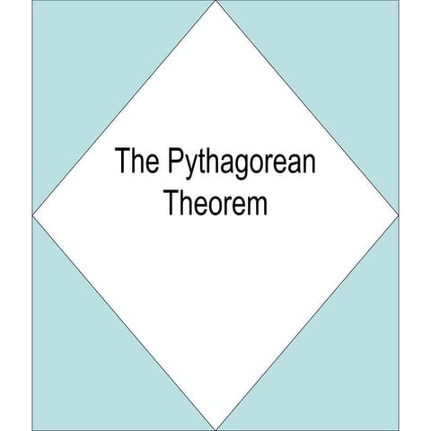 The Pythagorean Theorem | PPT