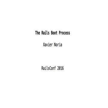 The Rails Boot Process | PDF