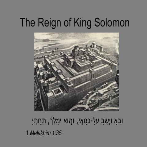 The Reign Of King Solomon | PPT