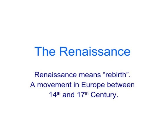 The Advance of science and technology during renaissance | PPTX