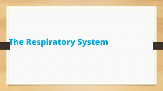Respiratory System grade-9 Science-Quarter 1-week 1 | PPT
