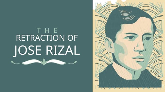 case study of Rizal's Retraction | PPTX