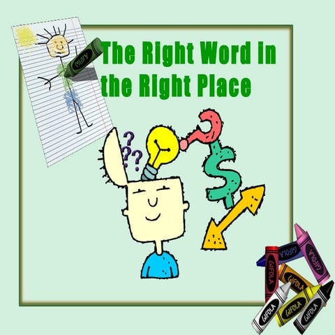 The Right Word Location | PPT