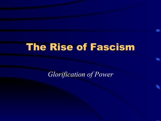 Fascism | PPT