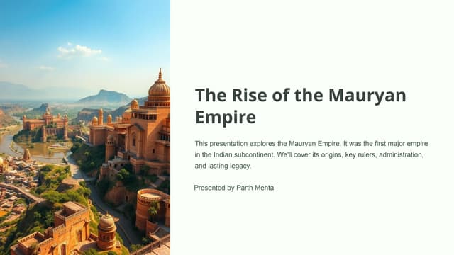 The Mauryan Empire | PPTX