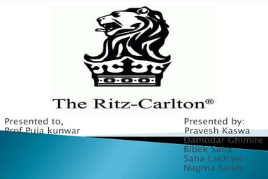 Ritz Carlton Hotel Logo