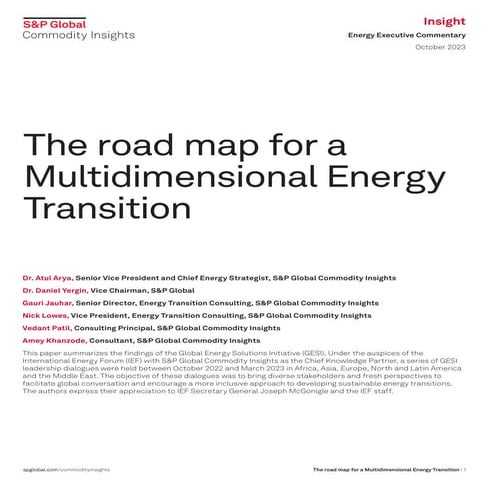 CEeraWeek 2024, Daniel Yergins View on Road map for Energy Transition ...