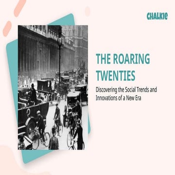 The Roaring Twenties in Canada Powerpoint | PPTX