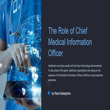 The Role of Chief Medical Information Officer | PPTX