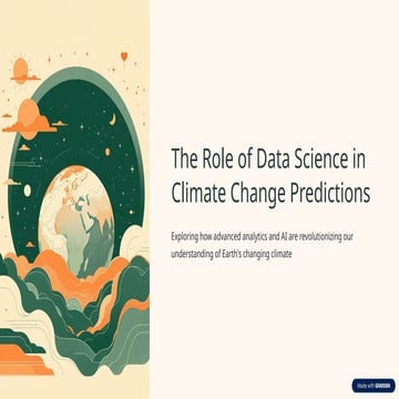 Data Science in Climate Change predictio | PPTX