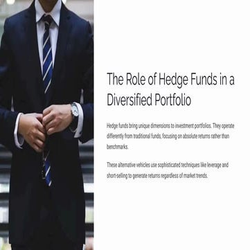 The Role of Hedge Funds in a Diversified Portfolio | PDF