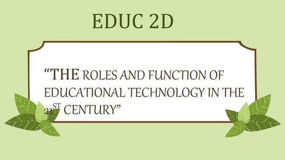 Importance of technology in education | PPT