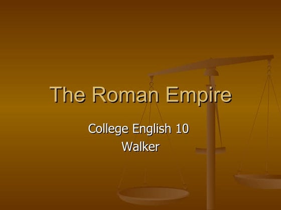The roman empire | PPT