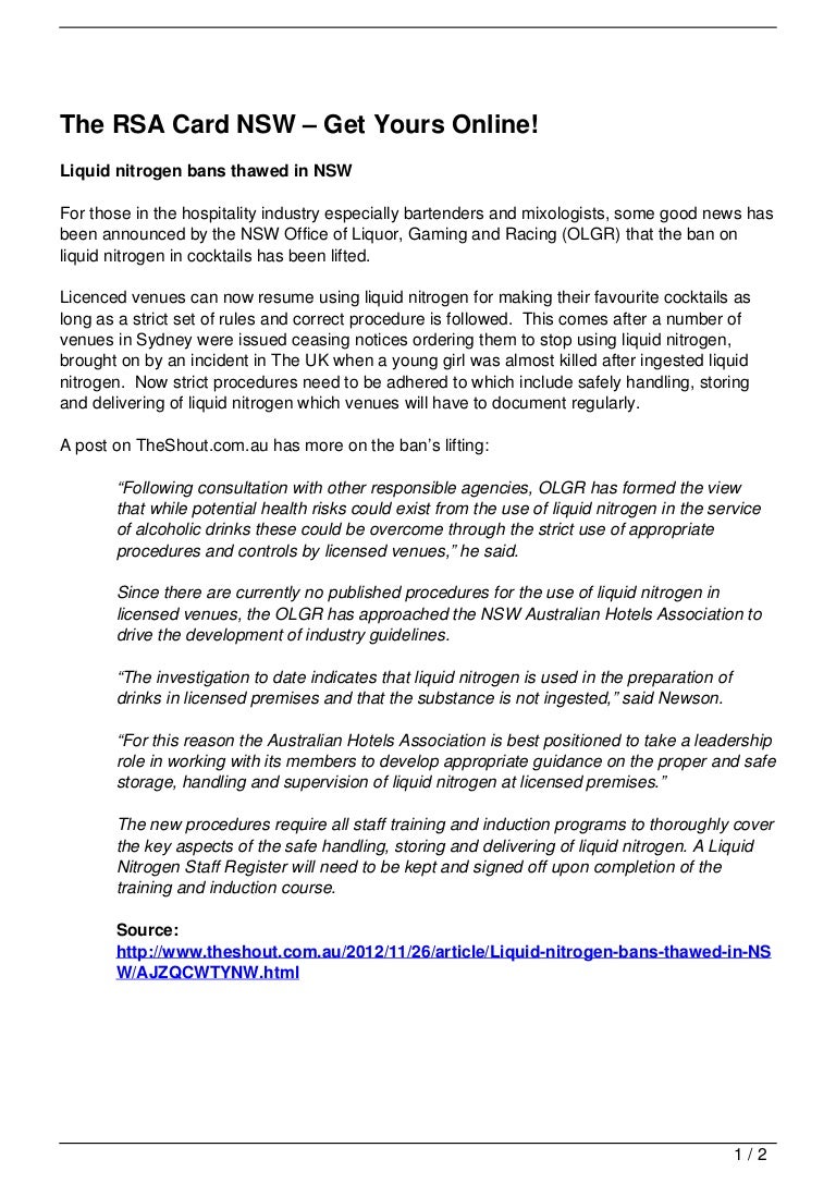 The RSA Card NSW – Get Yours Online!