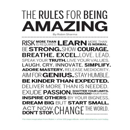 The rules-for-being-amazing | PDF