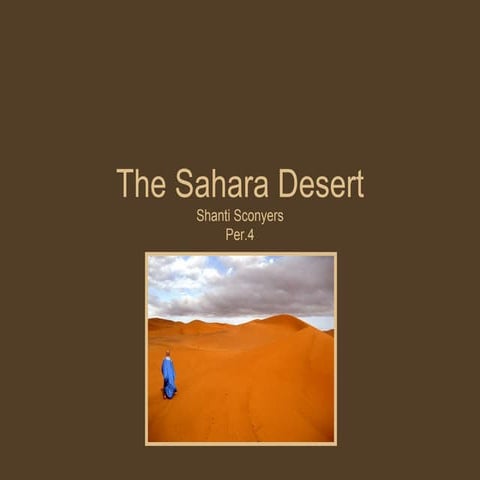 SAHARA DESERT | PPTX