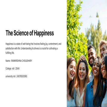 The-Science-of-Happiness .knbkgfjknb7t7yyb7r | PDF