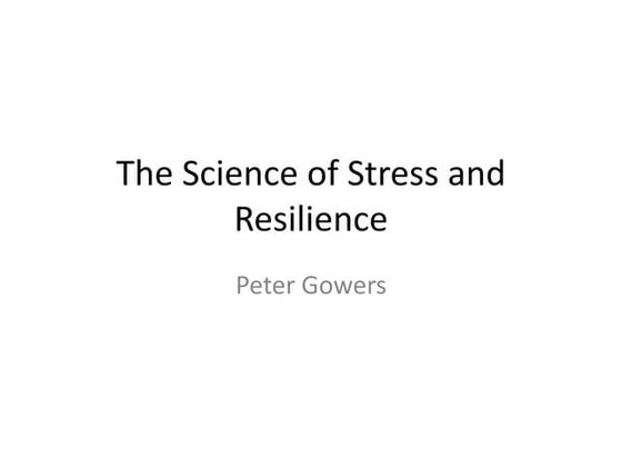 Resilience & Stress management training | PPT