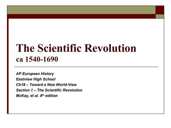 Chapter 20 scientific revolution | PPT