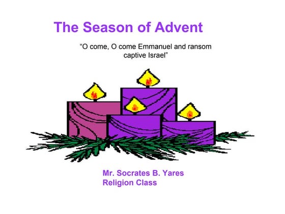 Advent wreath activity center for High School Students | PDF