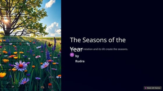 The four seasons | PPTX