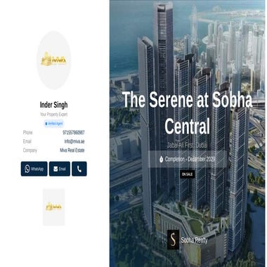 The Serene at Jabal Ali – Sobha Realty | PDF