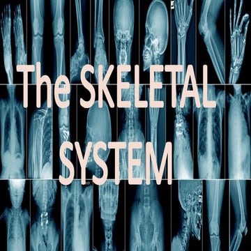 THE-SKELETAL-SYSTEM. and its importance, | PPTX