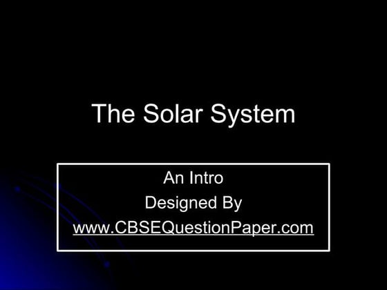 Why Solar System is Important? | PDF