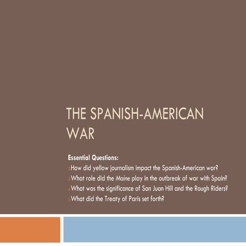 The Spanish American War | PPT